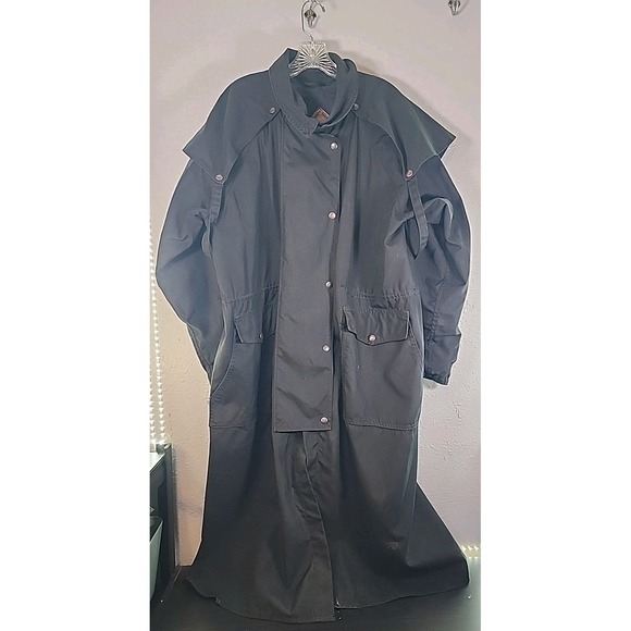 Jackets & Coats | American Outback Collection Made In Usa Black Drover ...